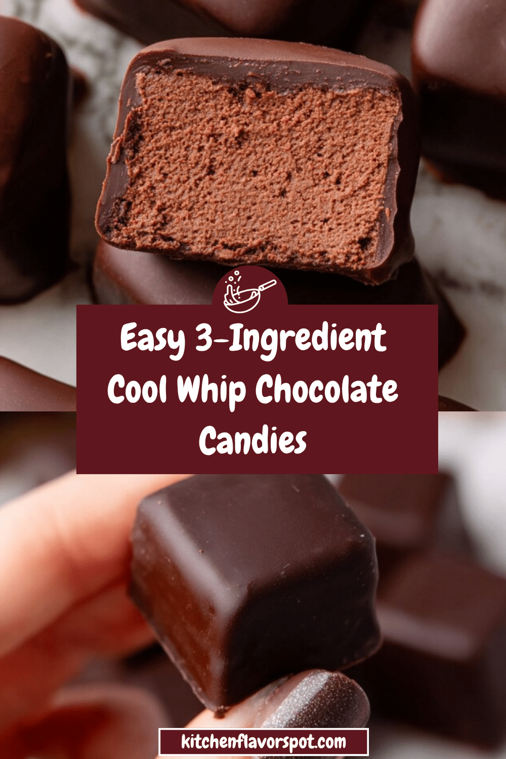 3 Ingredient Cool Whip Candies: Easy, Quick Chocolate Delight